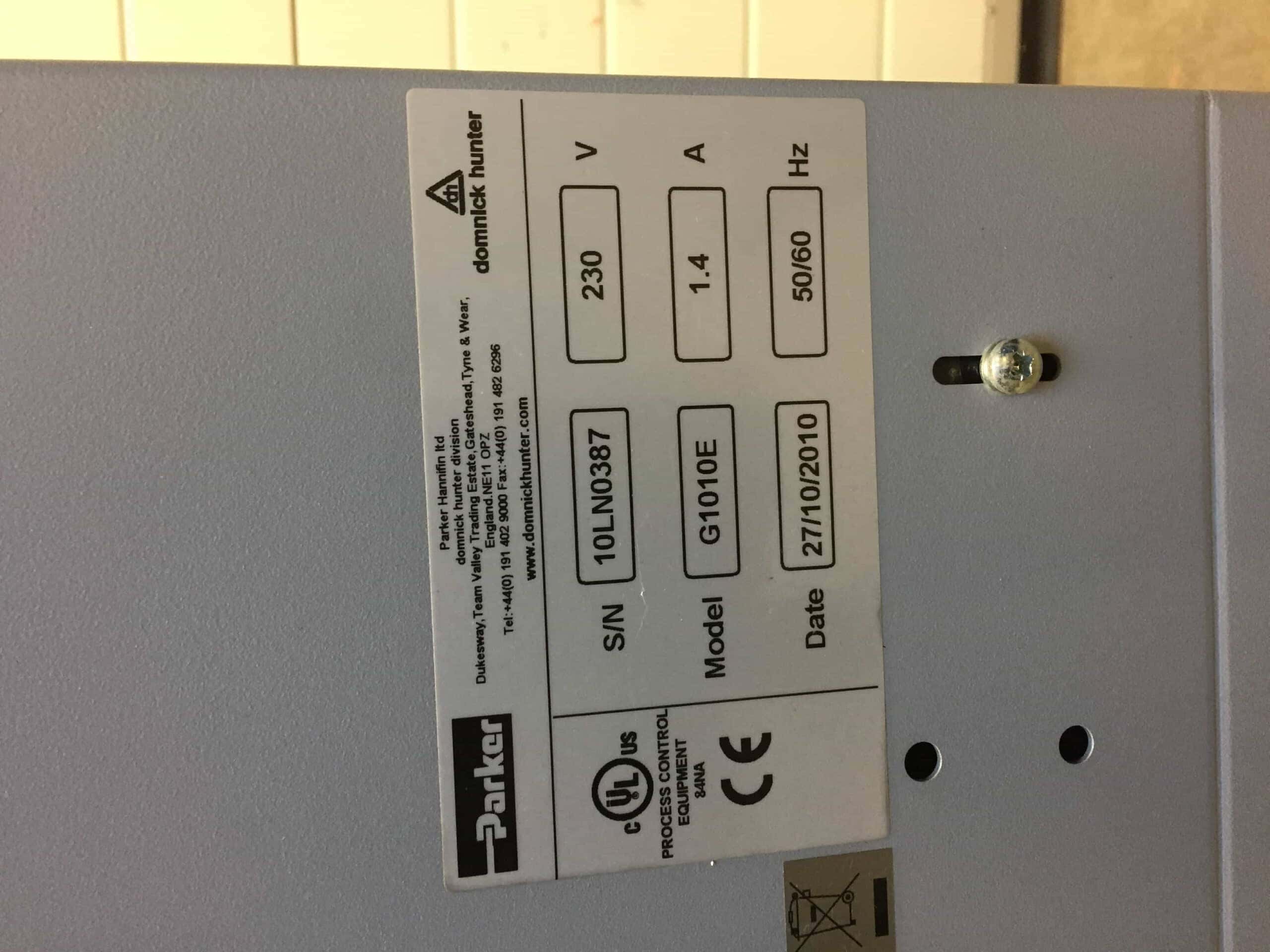 Parker G1010E Stikstof Generator - LabMakelaar Benelux